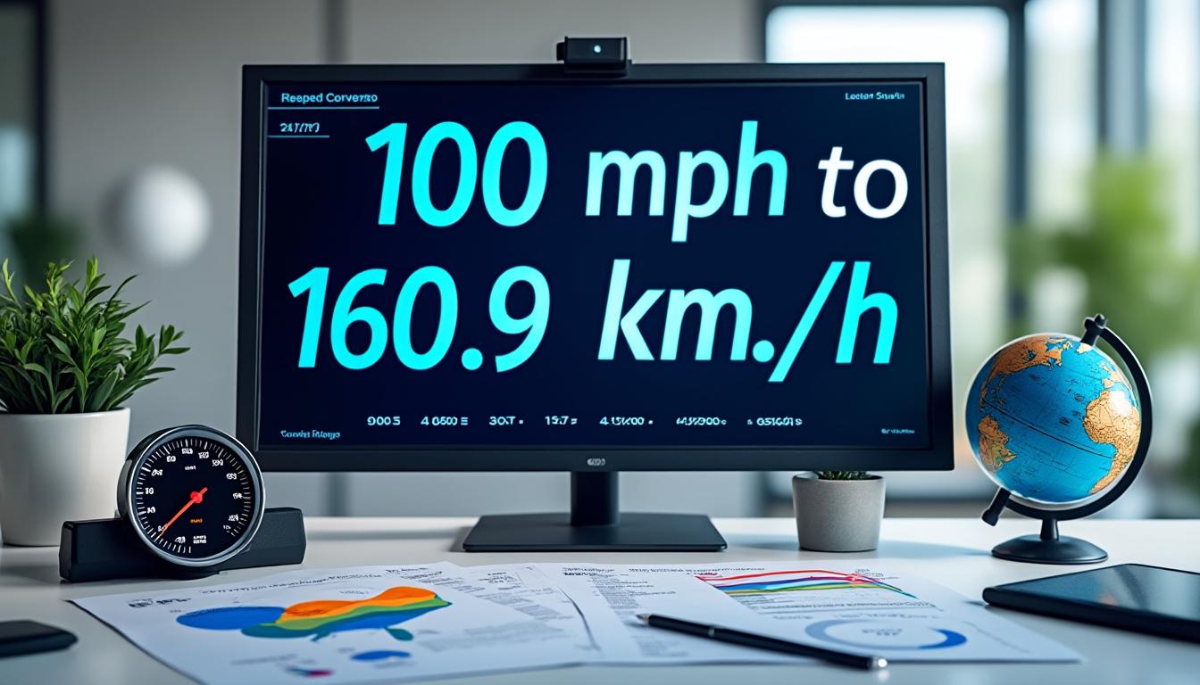 Convertir 100 mph en km/h : mode d'emploi simple